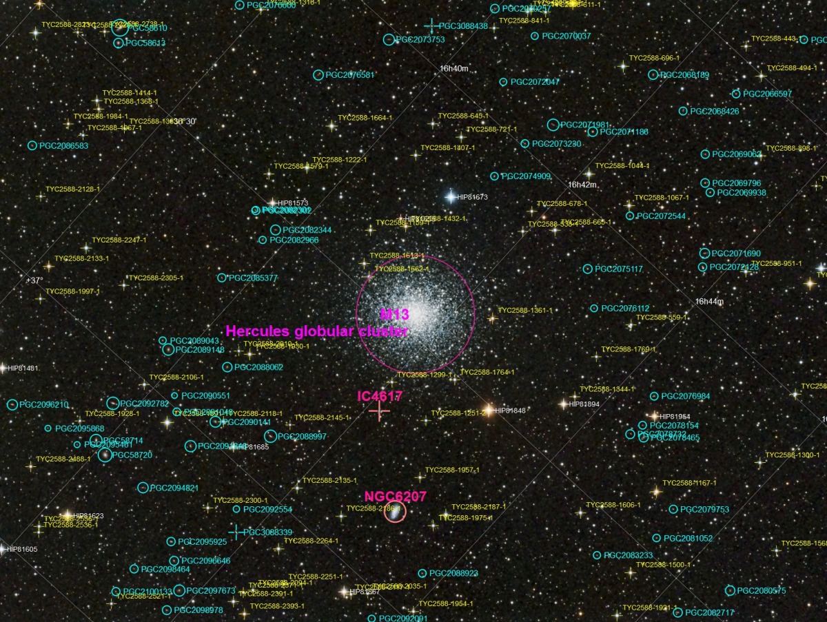 M13 - Hercules Globular Cluster - redshiftastro