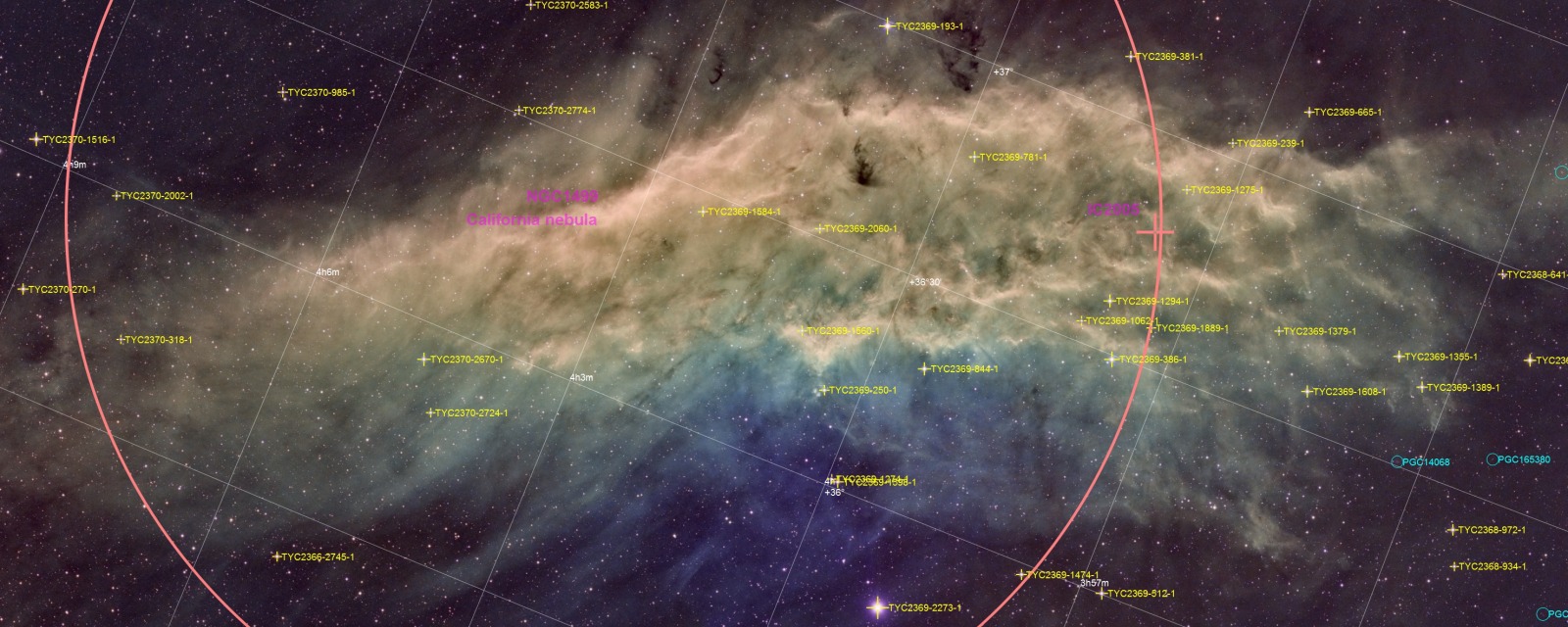 NGC1499 - The California Nebula - redshiftastro