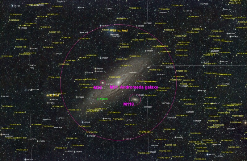 M31 - Andromeda Galaxy (Wide-field) - redshiftastro